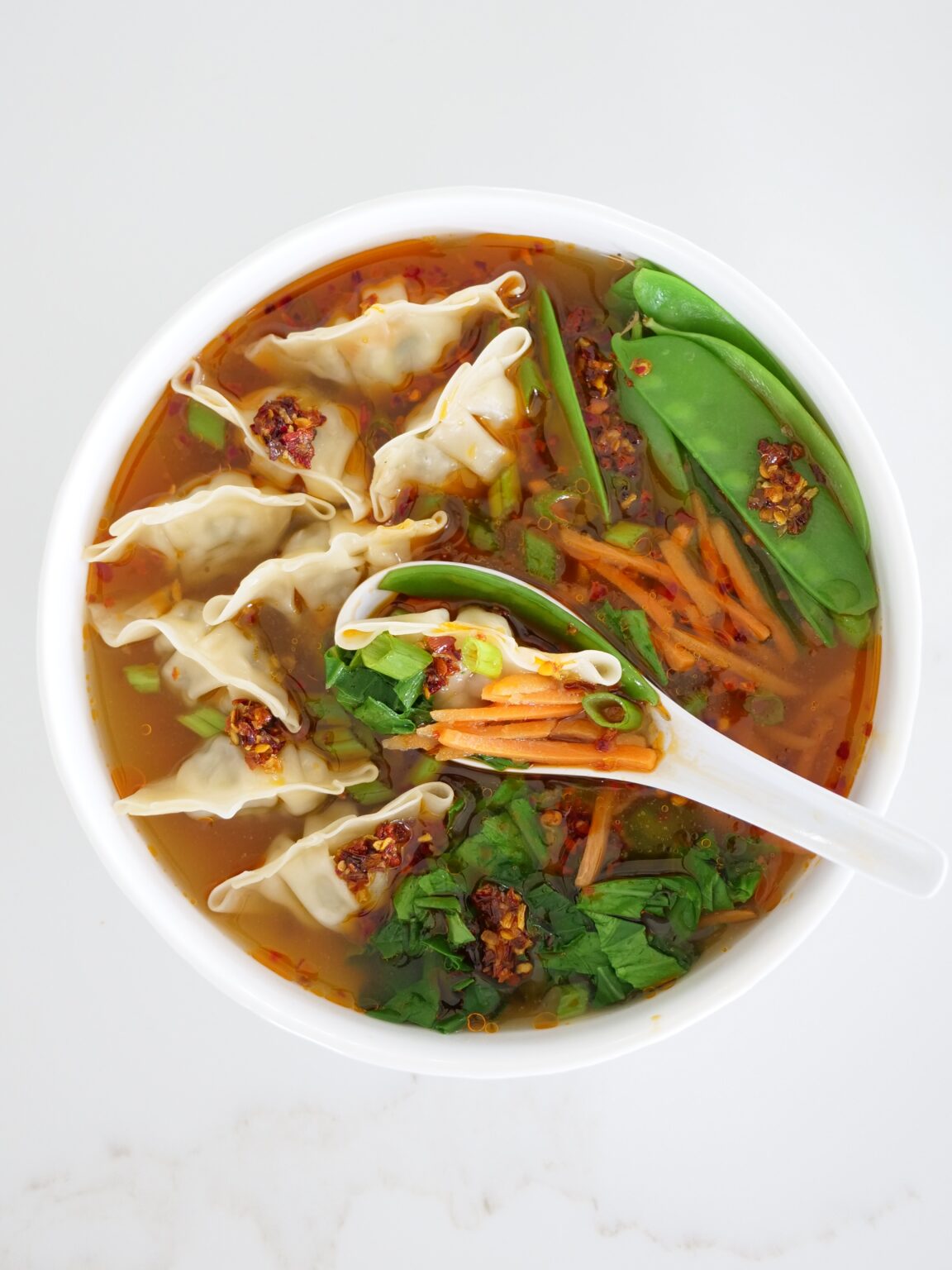 Miso Ginger Veggie Dumpling Bowl (5-Ingredient Trader Joe’s Meal ...