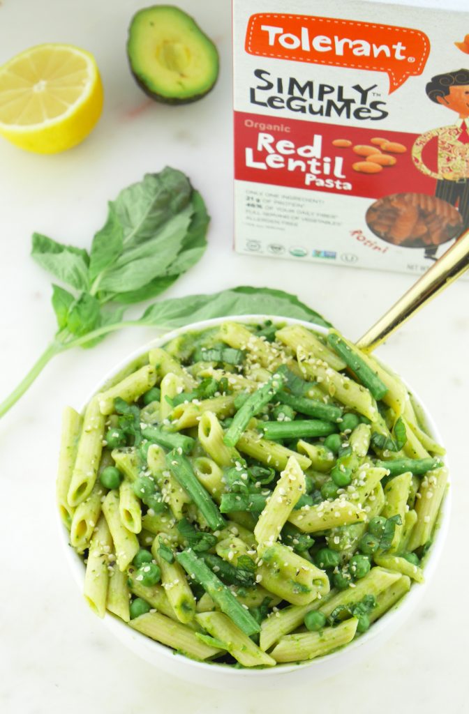 Avocado Lentil Pasta | Nutrition By Mia